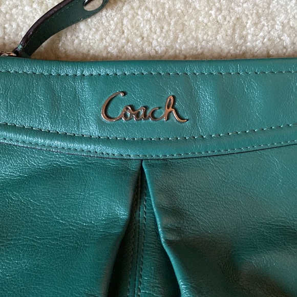 Coach | Bags | Leather Teal Coach Crossbody Bag | Poshmark
